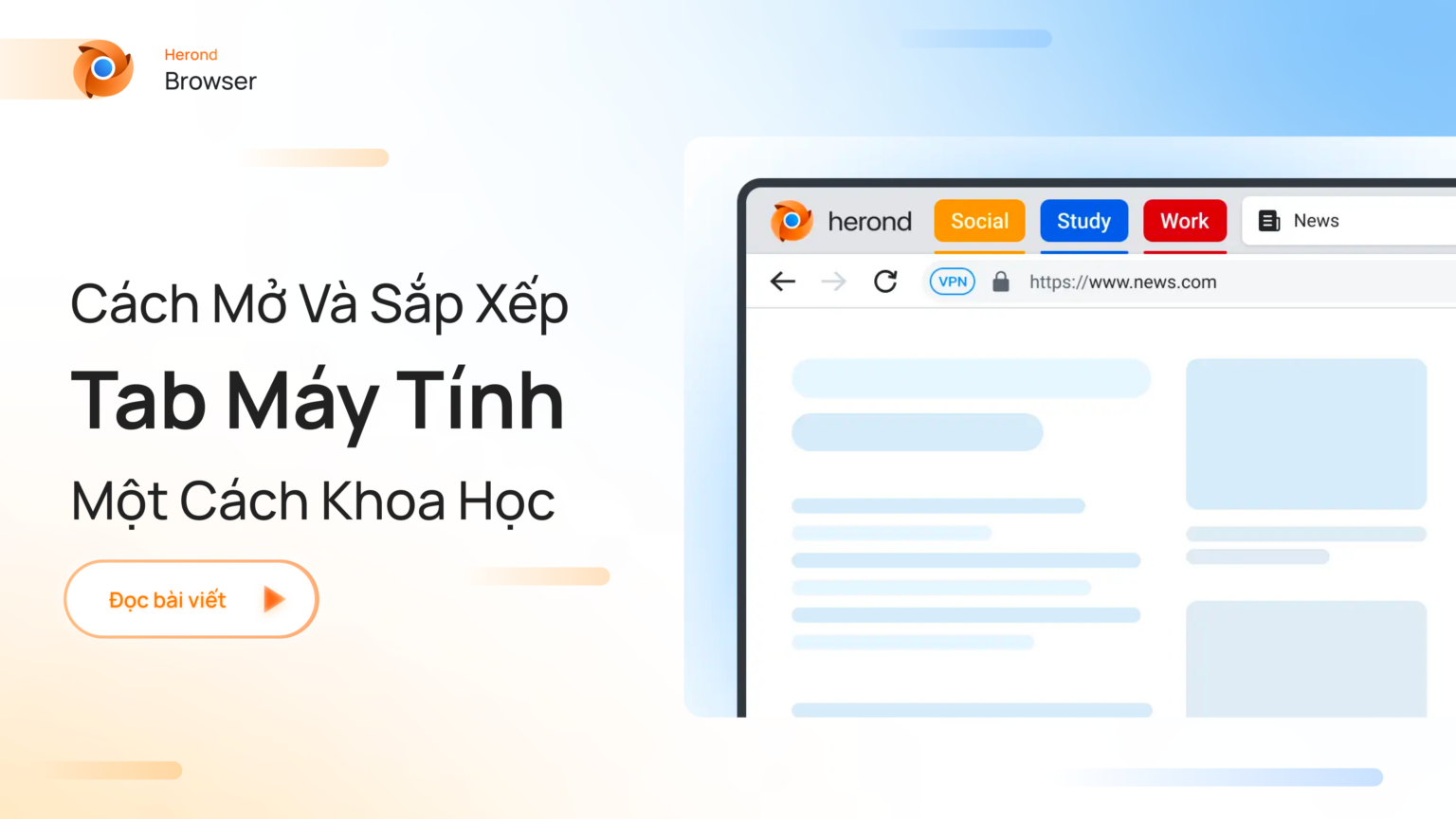 Cách mở nhiều tab trên máy tính và sắp xếp một cách khoa học - Herond Blog