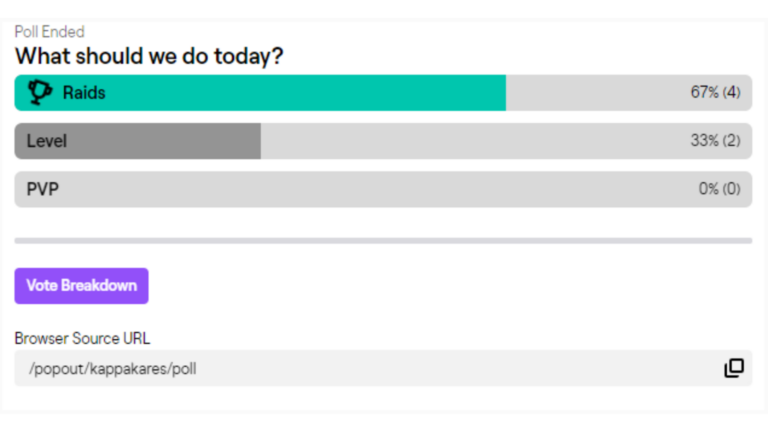 How to make a poll on twitch
