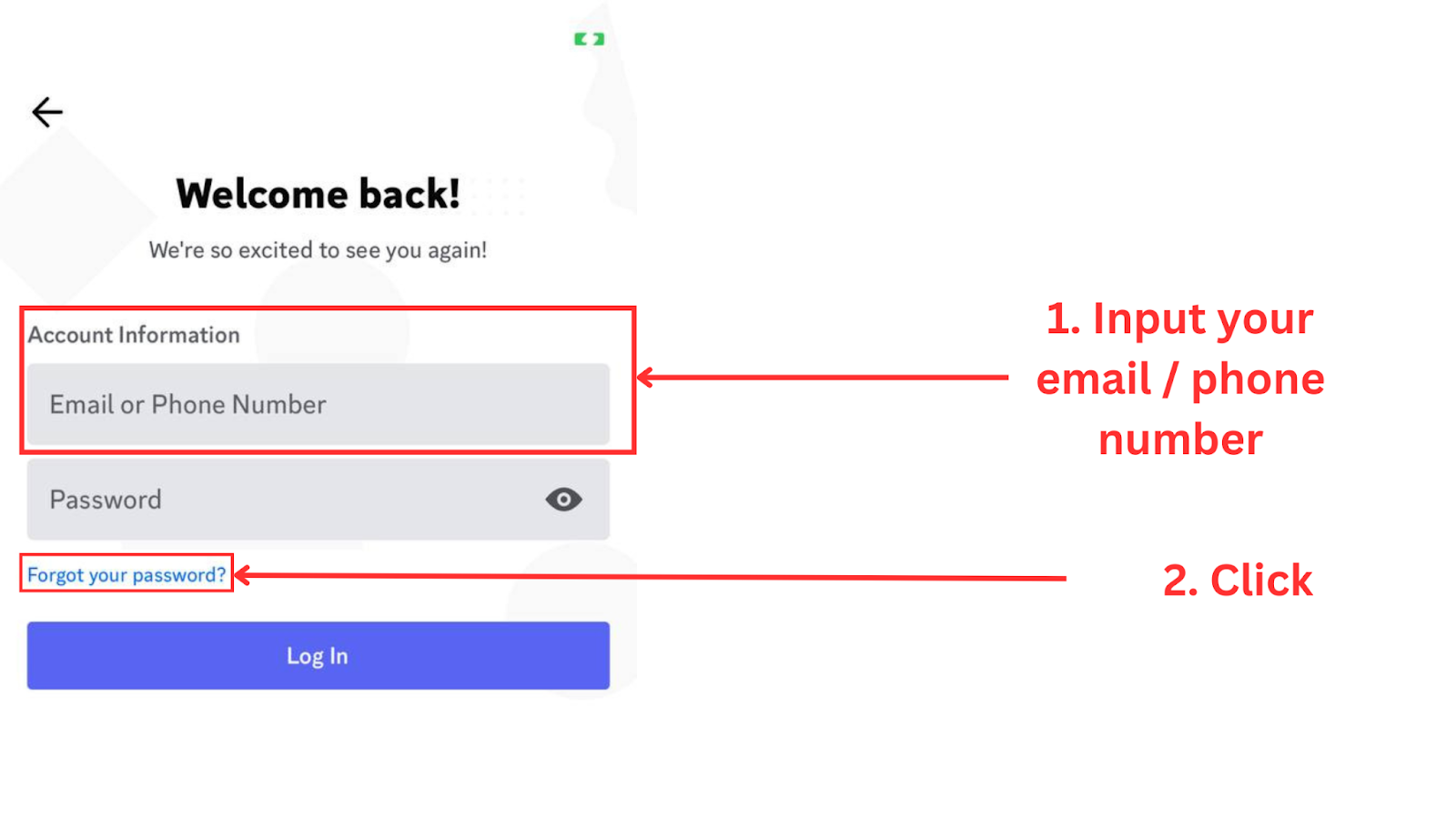 What to do if you forgot Discord password